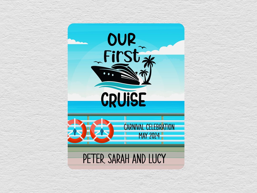 First Cruise Magnet, Custom Cruise Sign, Personalized Cruise Door ...