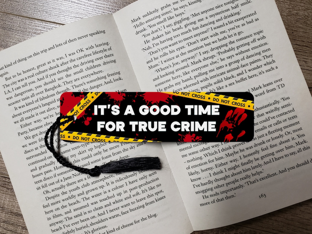 True Crime Bookmark, Horror Bookmark, Crime Scene Gift, Reading Gift ...