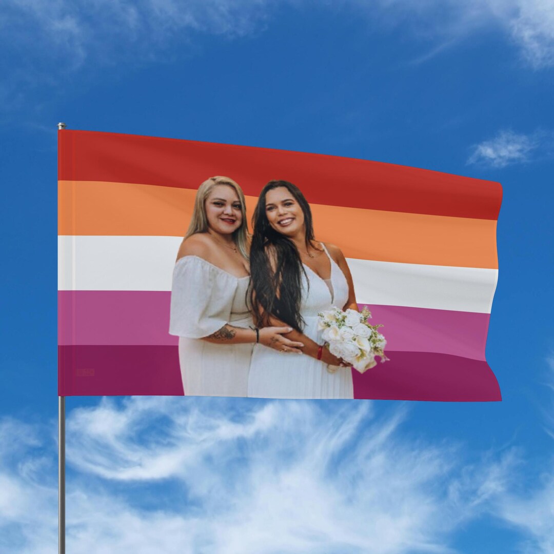 Custom Lesbian Flag, LGBTQ Decor, Inclusive Flag, Flag Wall Art, Pride ...