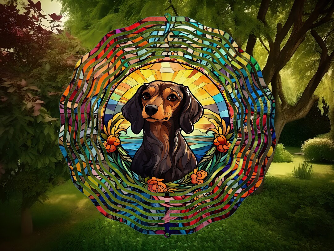 Dachshund Wind Spinner, Dog Yard Decor, Sausage Dog Gift, Weiner Dog ...