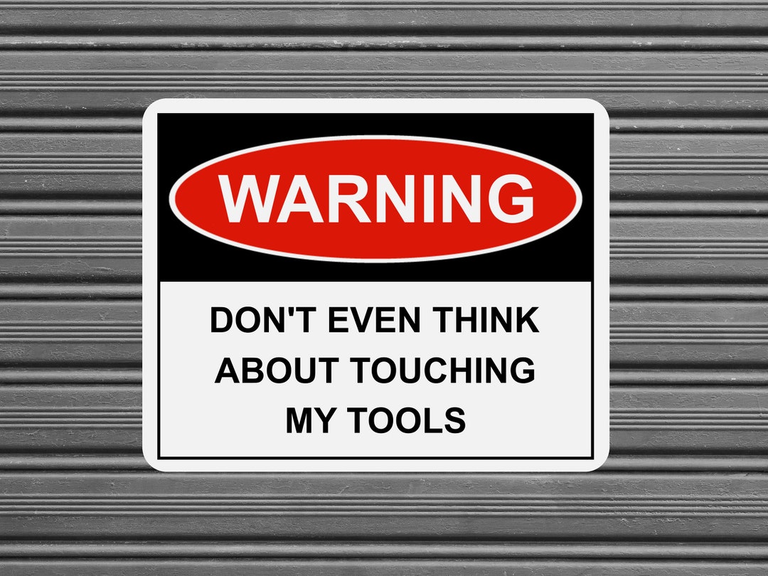 Tools Sign, Funny Workshop Signs, Garage Sign for Men, Garage Decor ...