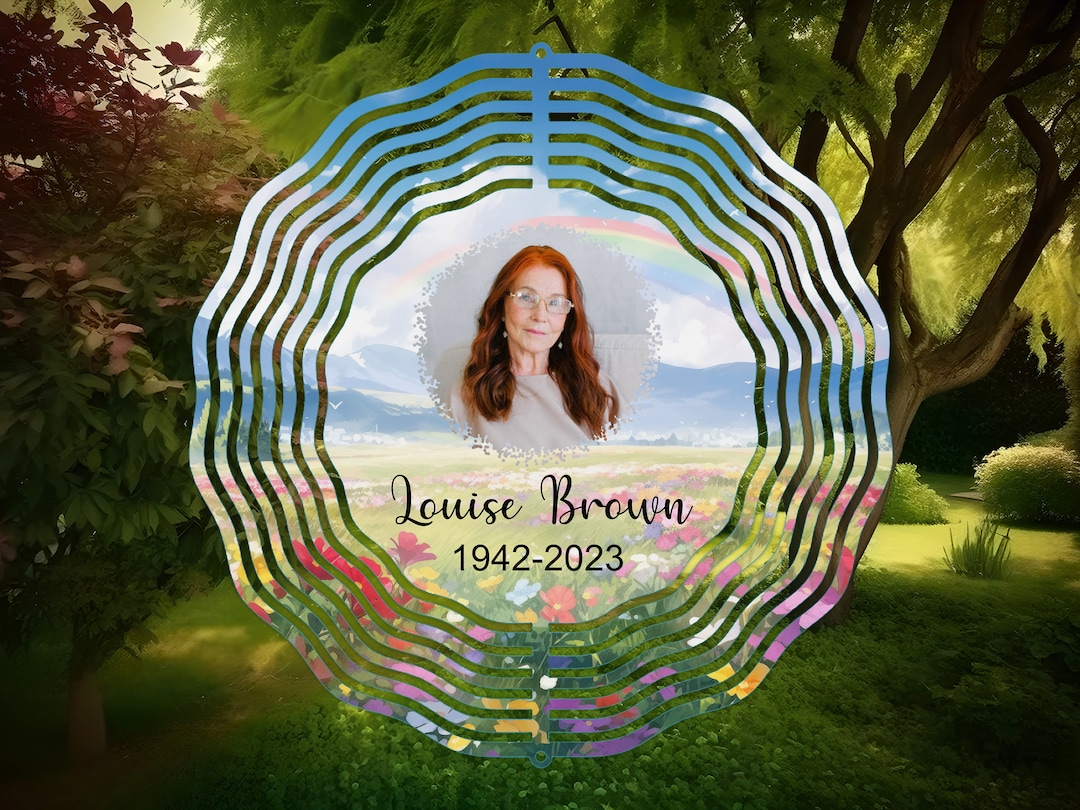 Memorial Wind Spinner, Grave Decorations, Loving Memory, Rest in Peace ...