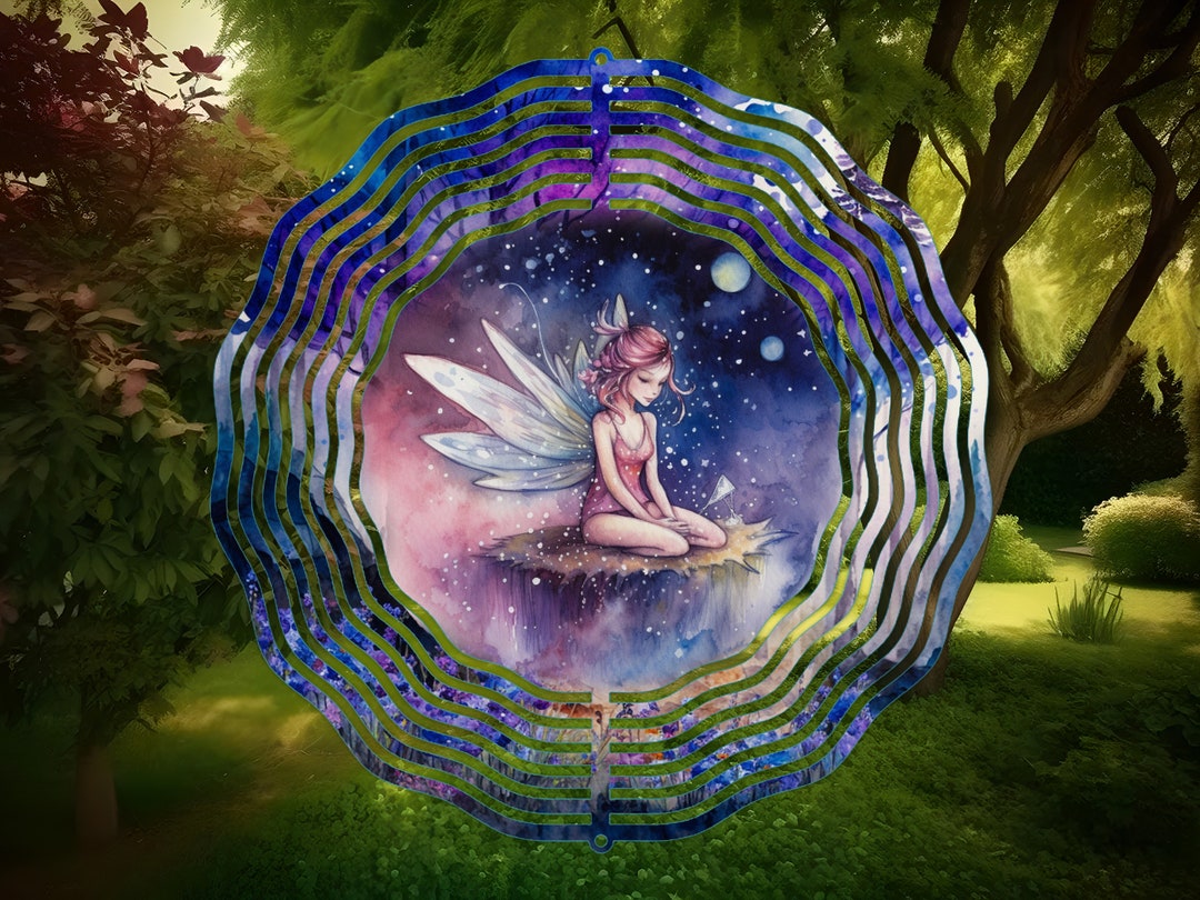 Fairy Wind Spinner, Outdoor Fairy Garden Decor, Outdoor Garden Decor ...