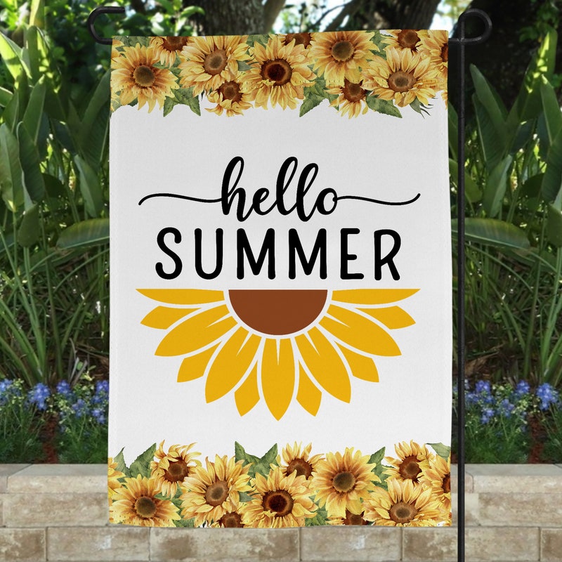 Summer Garden Flag - Etsy