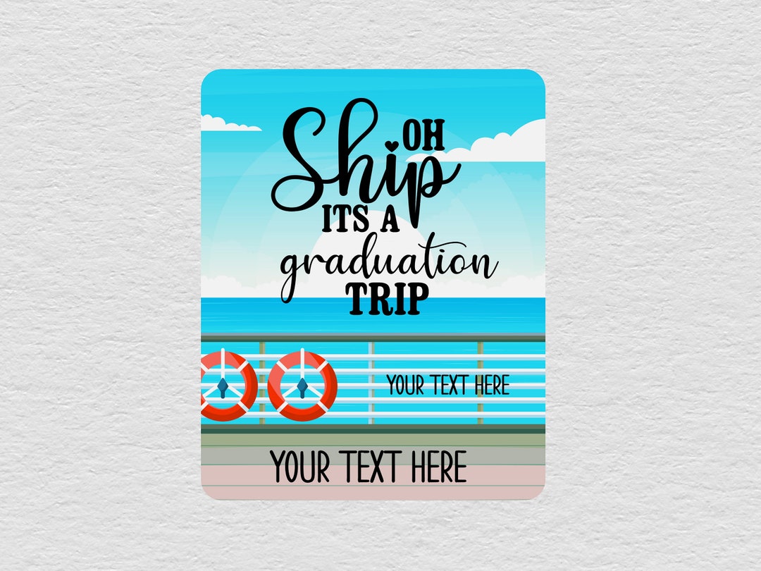 Graduation Cruise Magnet, Personalized Cruise Door Magnets, Custom ...