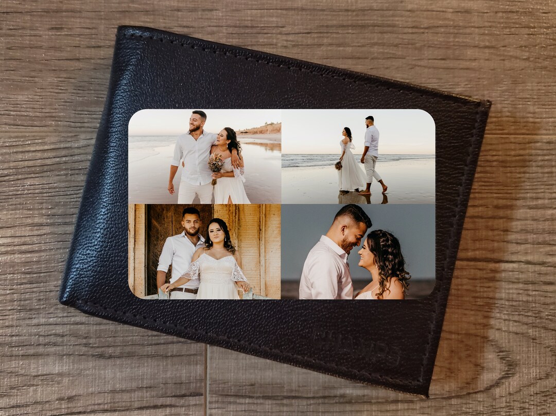 Personalized Wallet Insert, Photo Collage, Wallet Card for Boyfriend ...