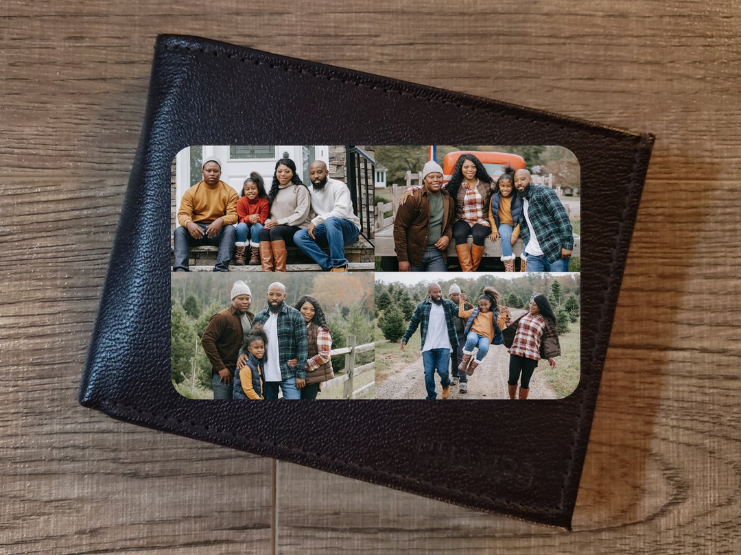 Photo Collage Wallet Card, Personalized Wallet Insert Photo, Custom ...