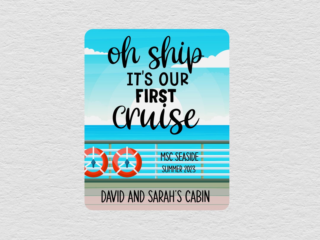 First Cruise Magnet, Personalized Cruise Door Magnets, Custom Cruise ...