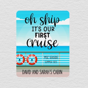 First Cruise Magnet, Personalized Cruise Door Magnets, Custom Cruise ...