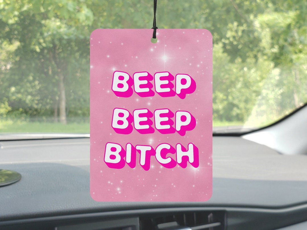Beep Beep, Funny Car Air Freshener, Pink Car Accessories for Women, New ...