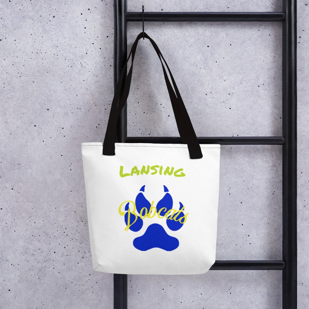 Bobcats Tote Bag Bobcat Pride, Bobcat Tote, Bobcat Bag, Lansing Bobcats ...