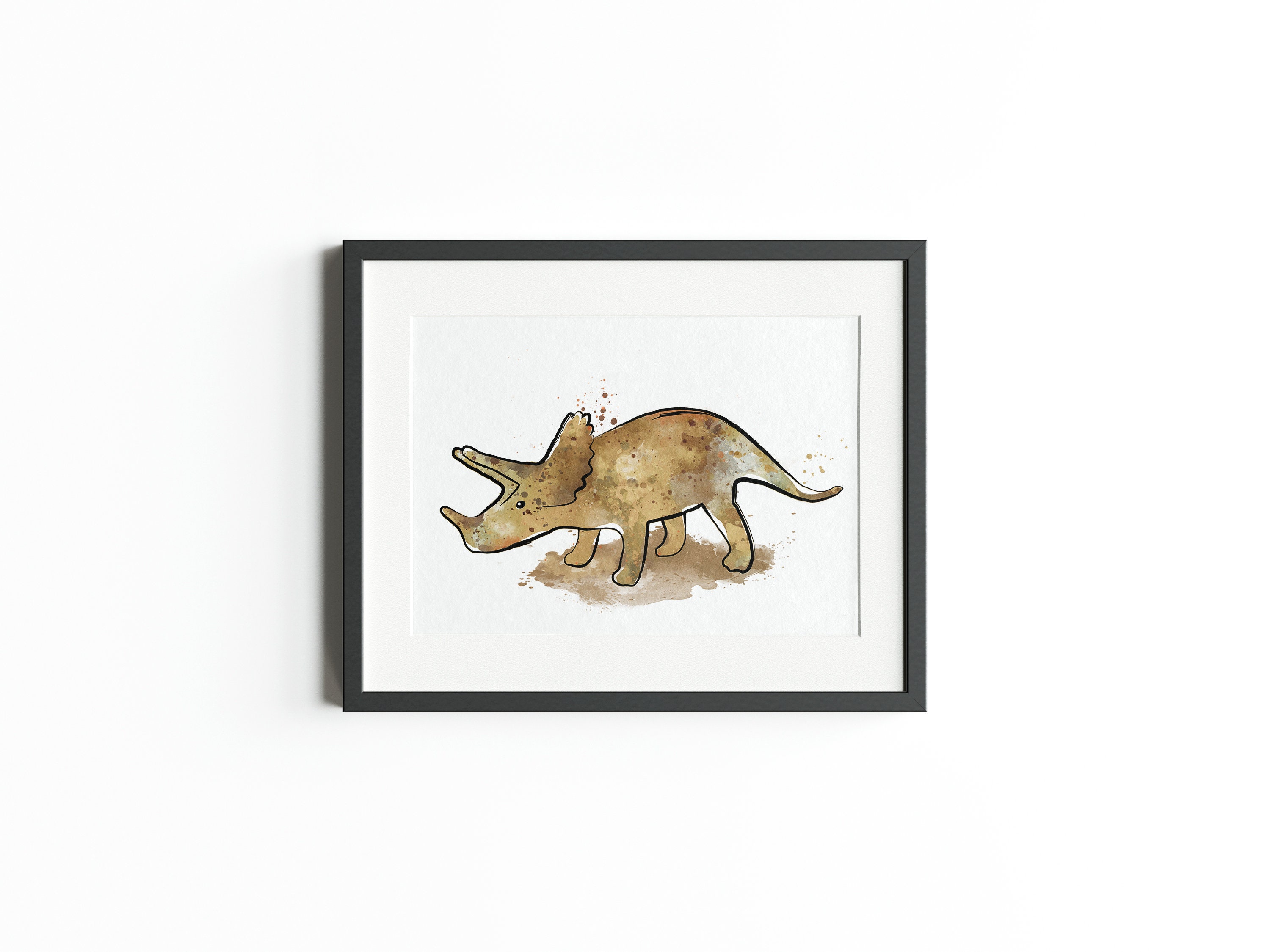 Dinosaur Wall Art | Set of 3 Dino Posters | T-rex, Stegosaurus and ...