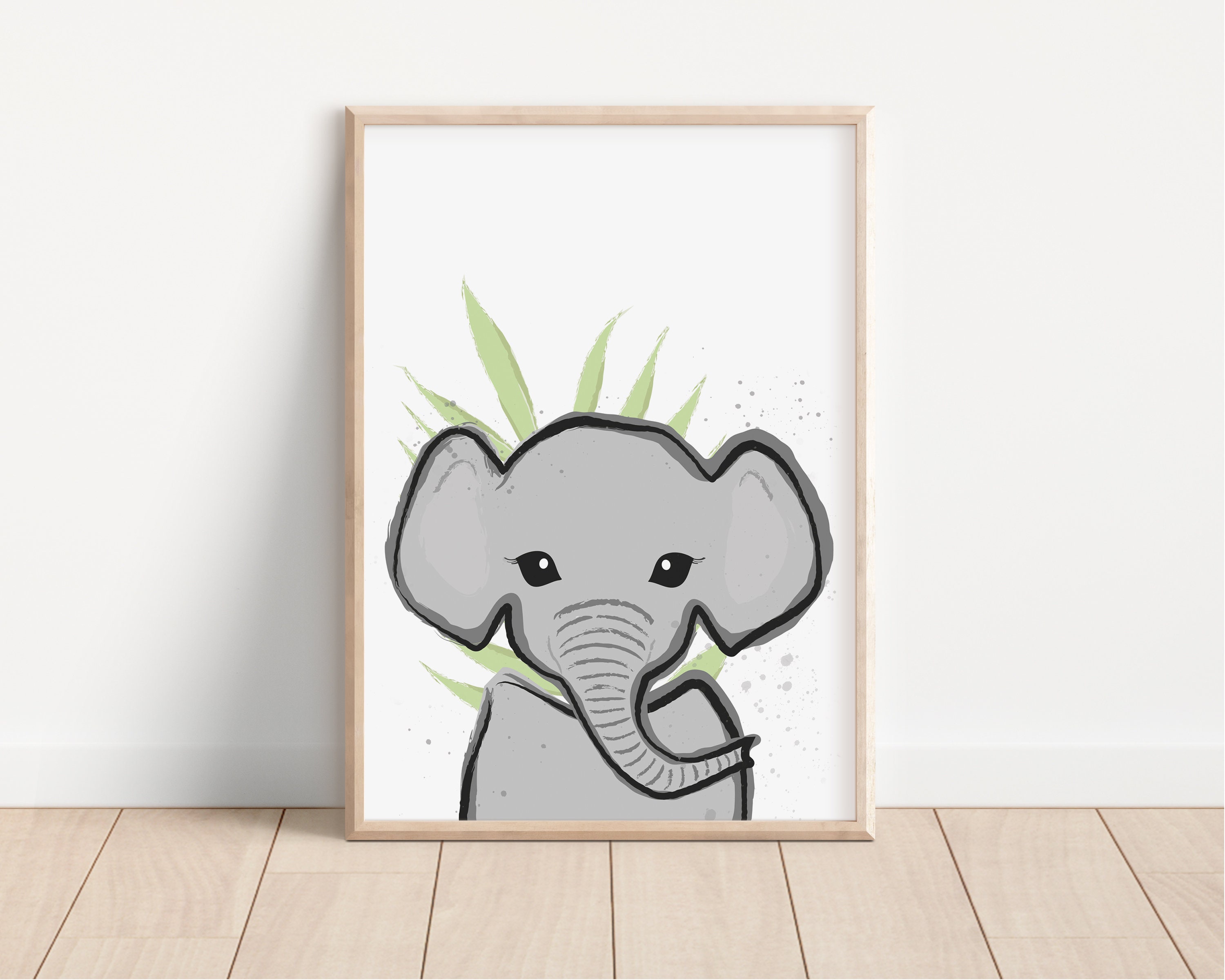 Set of 3 Safari Posters Jungle Animals Nursery Decor - Etsy