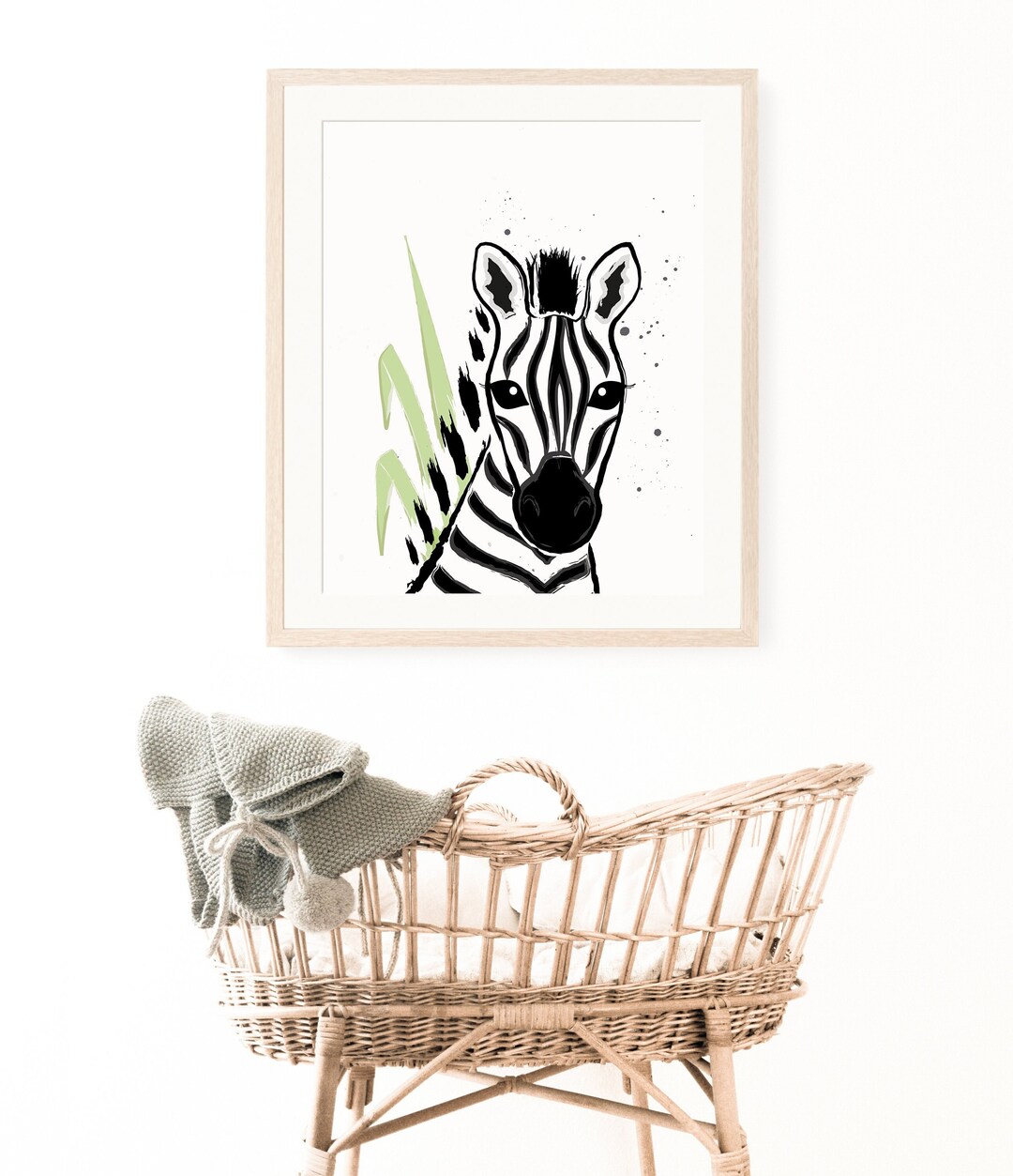 Zebra Kinderzimmer Wand Kunstdruck, Safari Themen Kinderzimmer Dekor ...