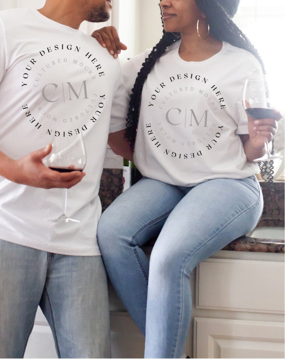 Couple Model Mockup Black Model Mock Up Man And Woman Mock Bella Canvas