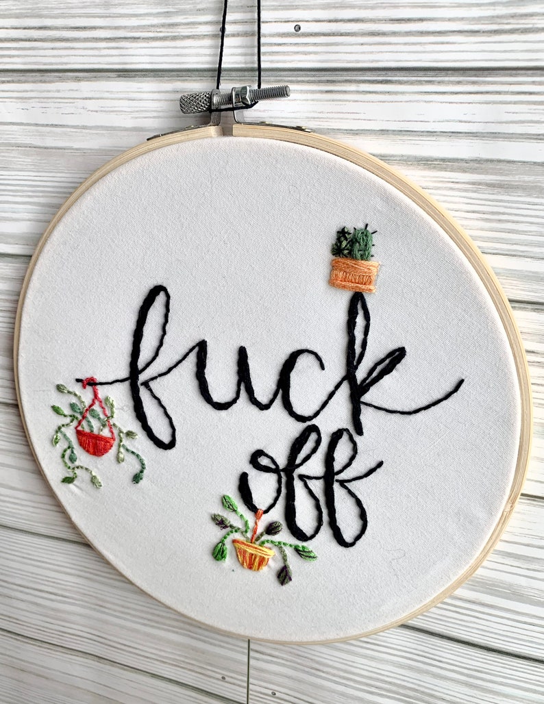 Custom RUDE Embroidery - Etsy