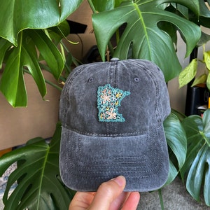 Hand Embroidered State Hat | Embroidered Hat | Hand Embroidered Hat ...