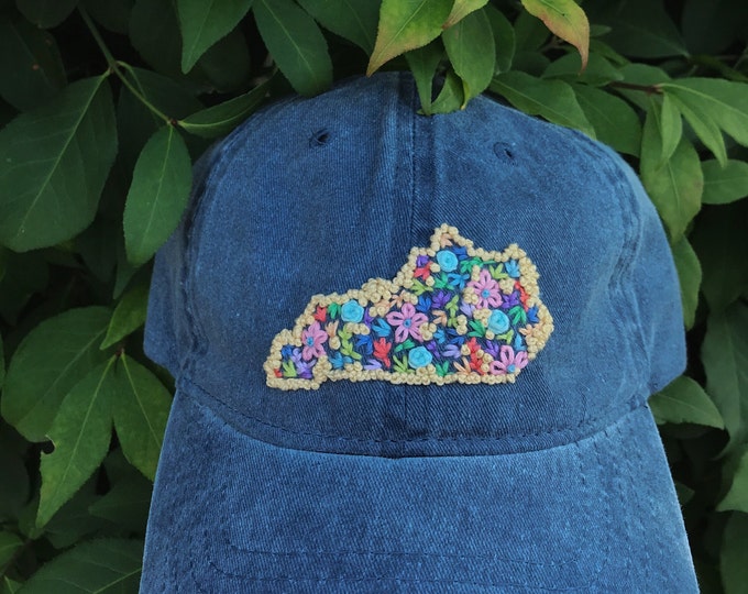 Hand Embroidered State Hat Embroidered Hat Hand | Etsy