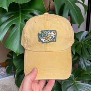 Hand Embroidered State Hat | Embroidered Hat | Hand Embroidered Hat ...