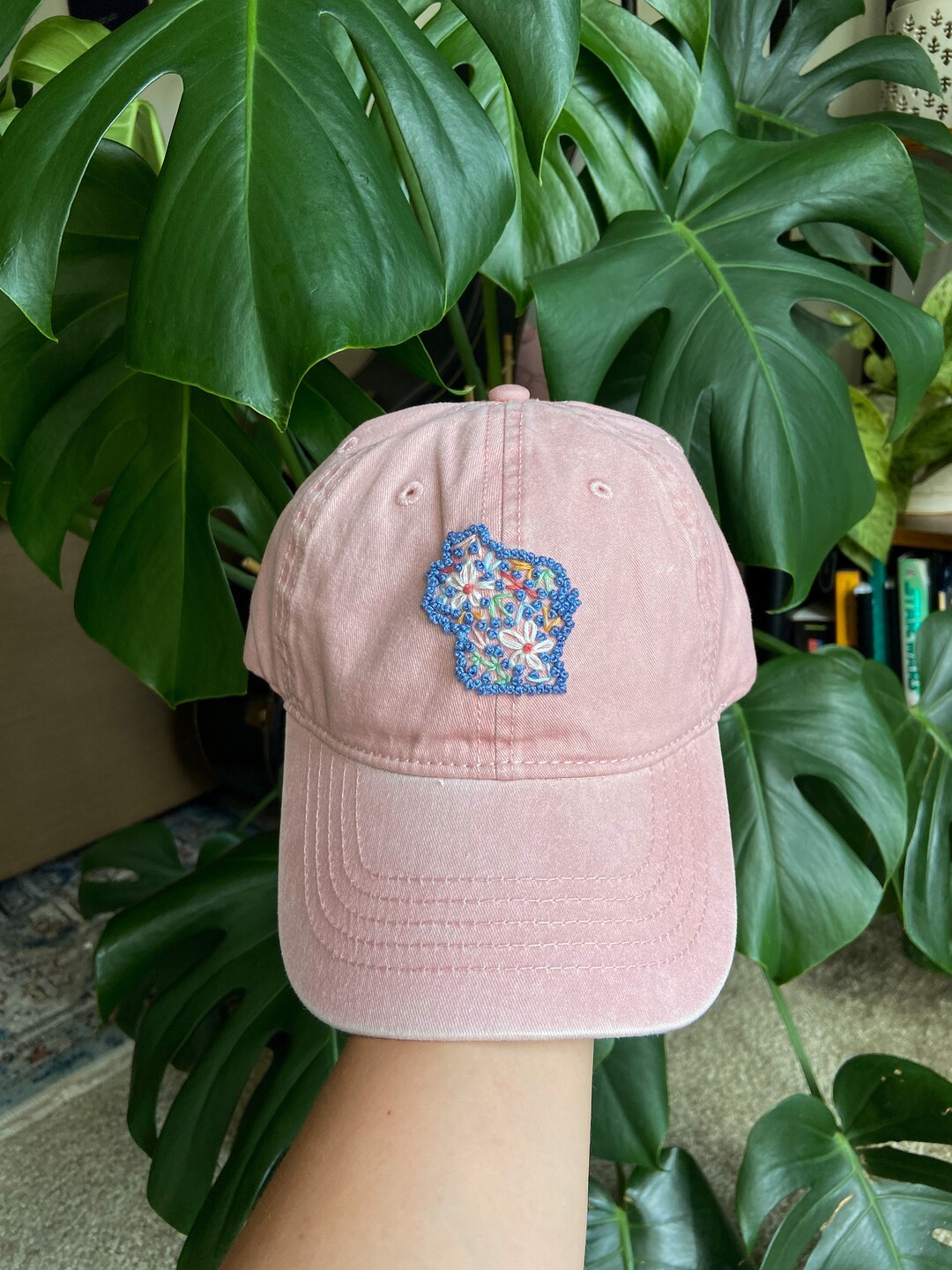 Hand Embroidered State Hat | Embroidered Hat | Hand Embroidered Hat ...