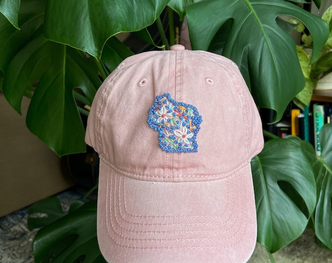 Hand Embroidered State Hat | Embroidered Hat | Hand Embroidered Hat ...