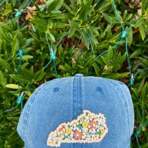 Hand Embroidered State Hat Embroidered Hat Hand - Etsy