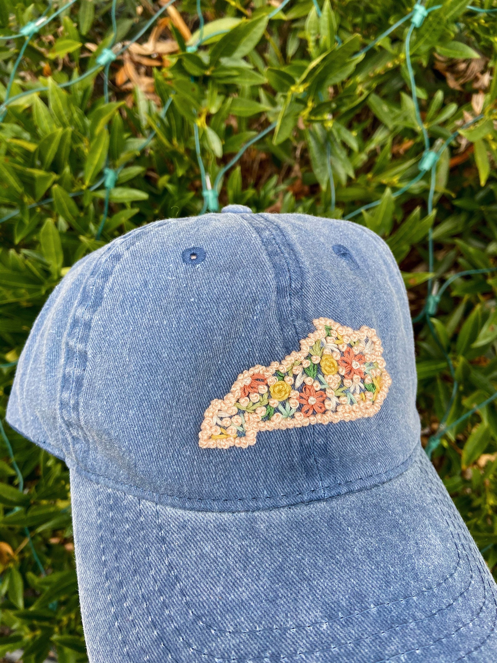 Hand Embroidered State Hat Embroidered Hat Hand - Etsy