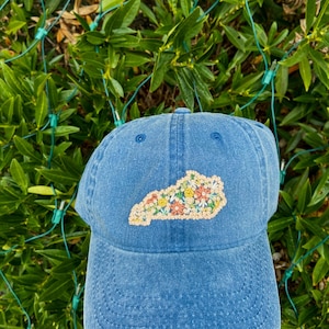 Hand Embroidered State Hat Embroidered Hat Hand - Etsy