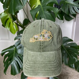 Hand Embroidered State Hat | Embroidered Hat | Hand Embroidered Hat ...