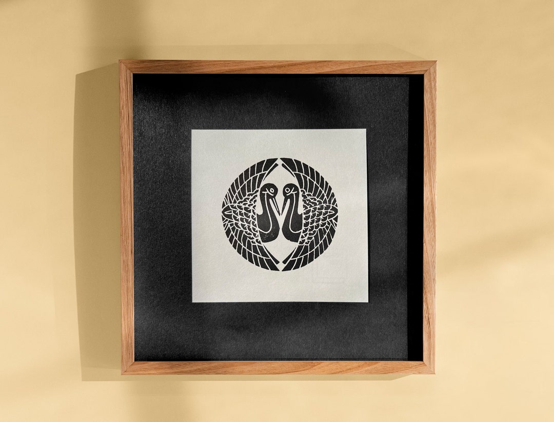 Nanbu Clan Japanese Linocut Print Limited Edition Gift - Etsy