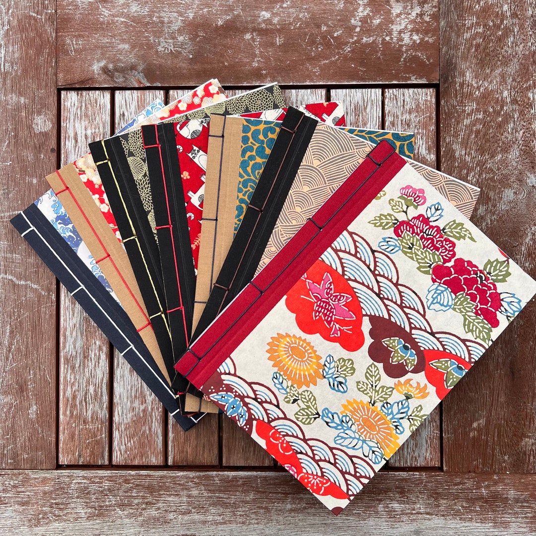 A5 Notebooks Japanese Hand-bound Gift Writing — Set 1 - Etsy UK