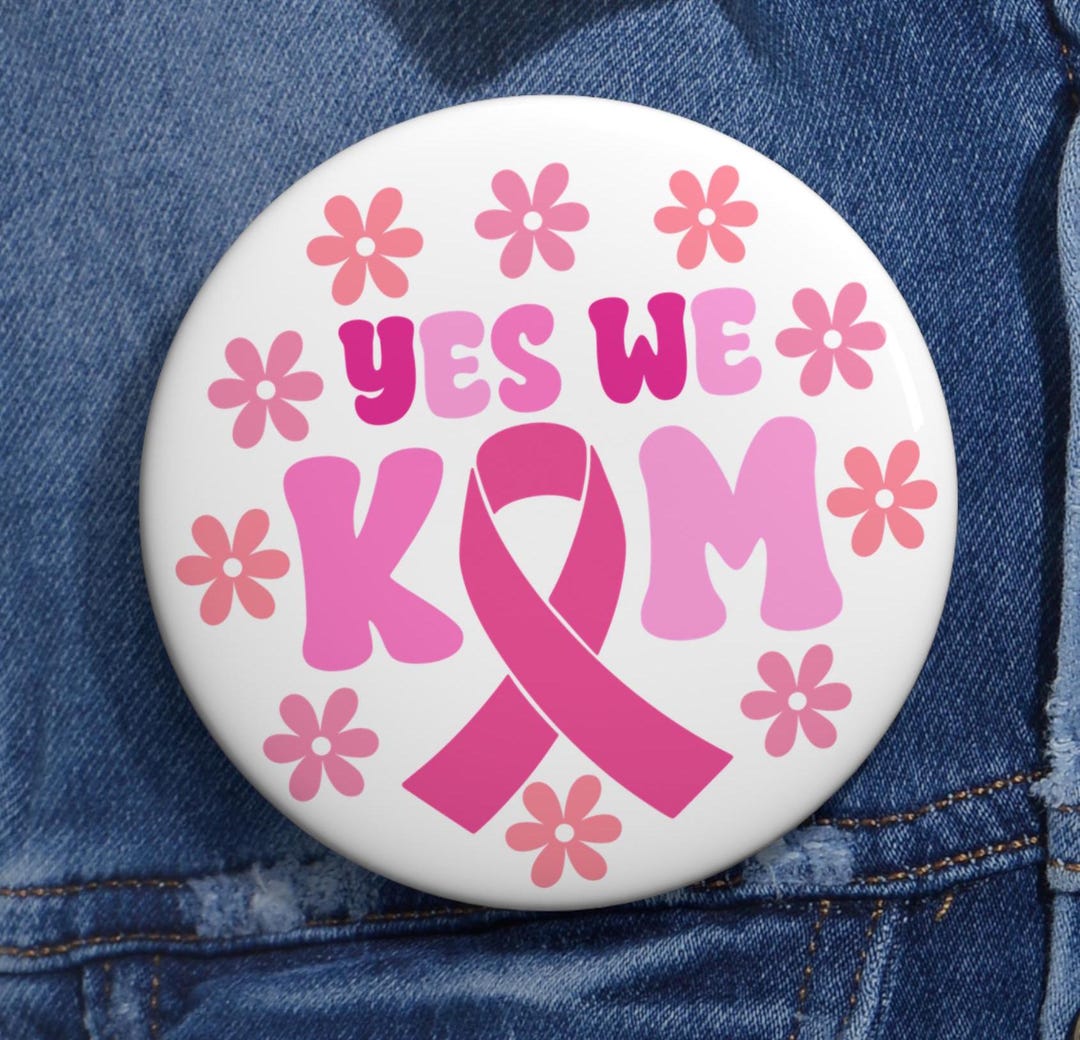 Yes We Kam Bling, Kamala Harris Button Pin, Breast Cancer Button Pin ...