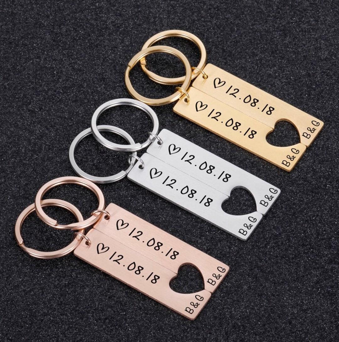 Couple Keychains, Best Friend Keychain, Matching Keychains, Custom ...