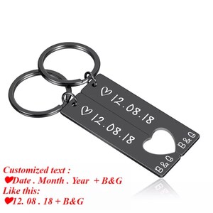Couple Keychains, Best Friend Keychain, Matching Keychains, Custom ...