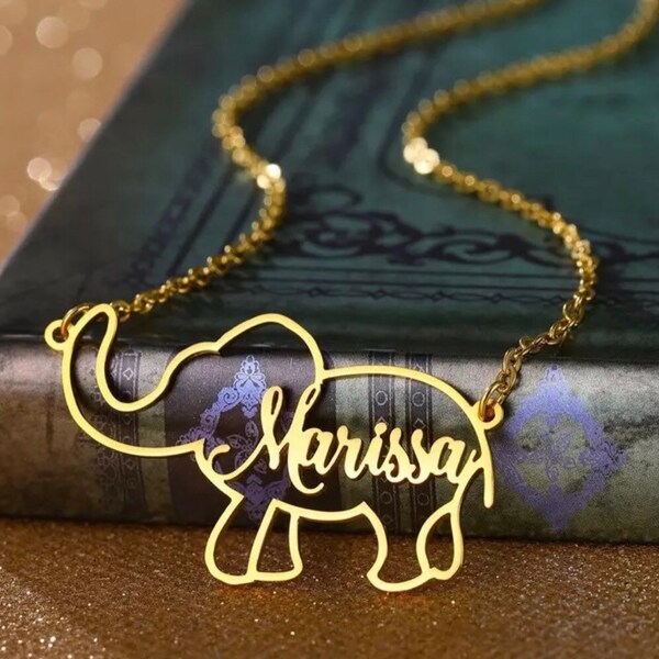 Elephant Necklace - Etsy