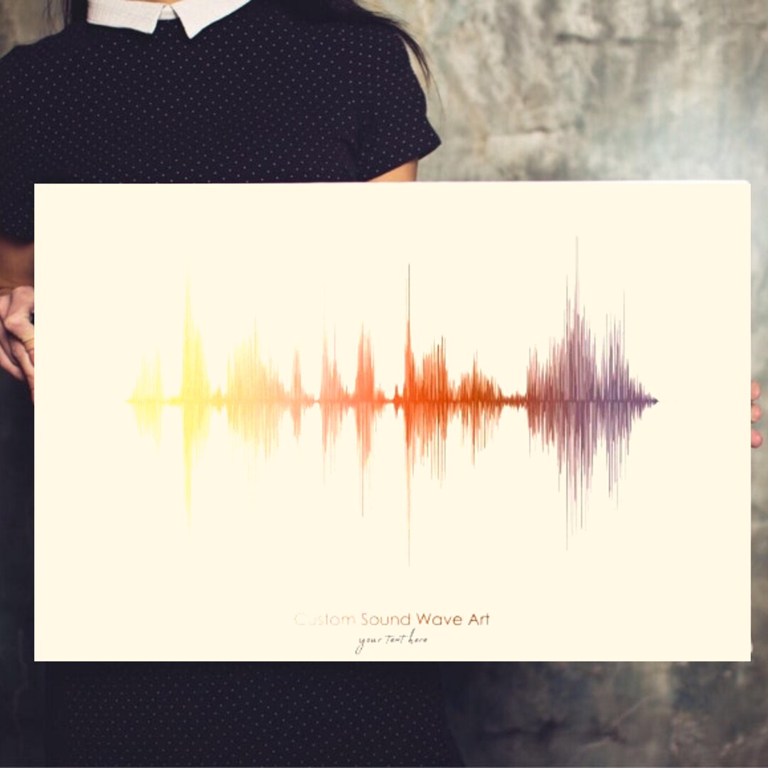 Sound Wave Art on Canvas, Soundwave Art Print, Custom Soundwave Art ...