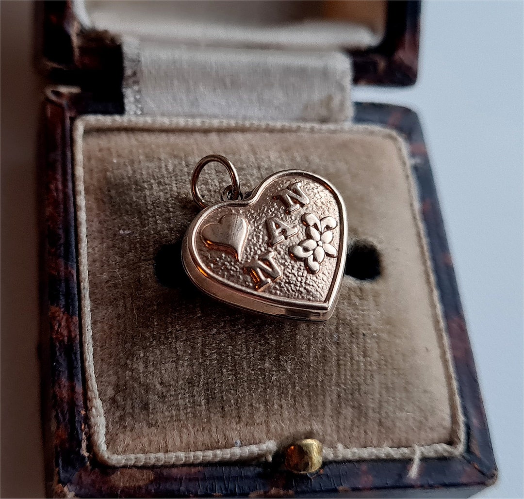 STUNNING Vintage 9ct Gold Nan Charm / Pendant. - Etsy