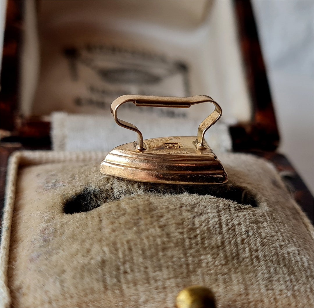 Vintage Fancy 9ct Gold Iron Charm. LAST ONE LEFT - Etsy