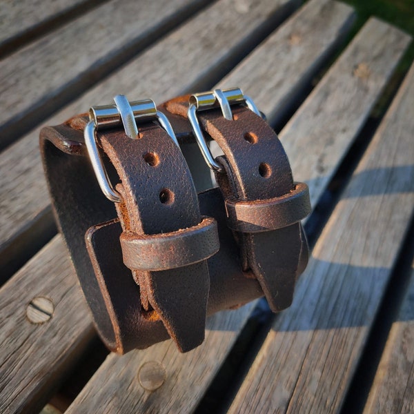 Leather Arm Cuff - Etsy