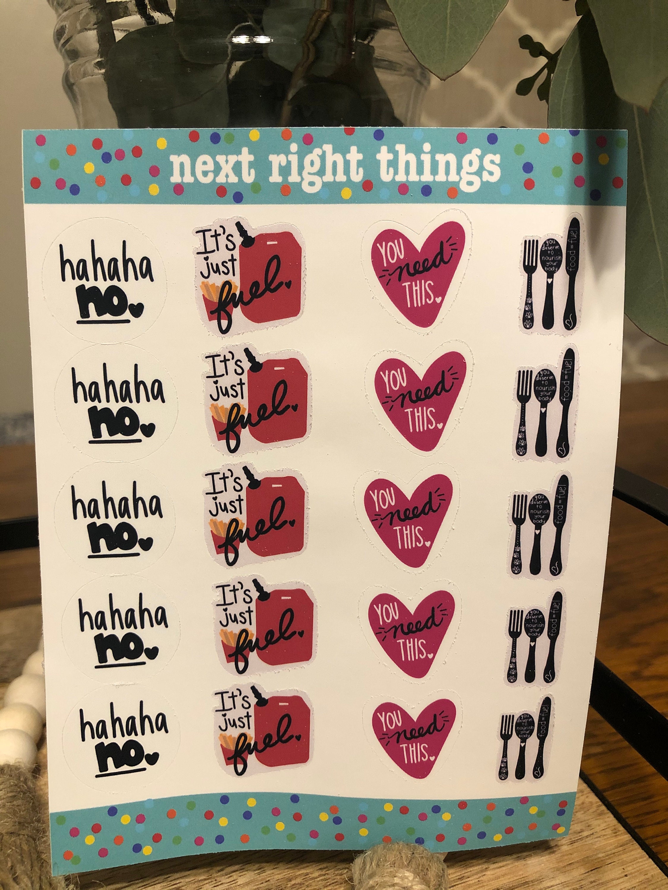 Calorie Cover Stickers Teal Pack - Etsy