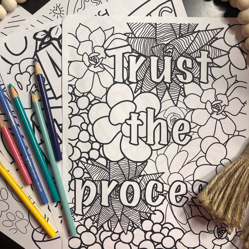 Recovery Coloring Pages - Etsy