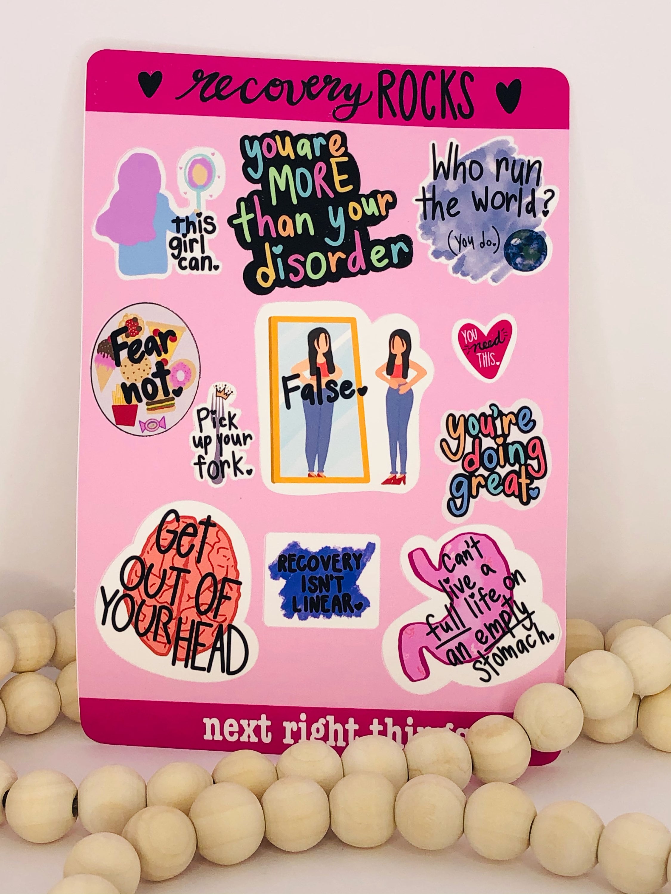 Recovery Rocks Sticker Sheet - Etsy UK