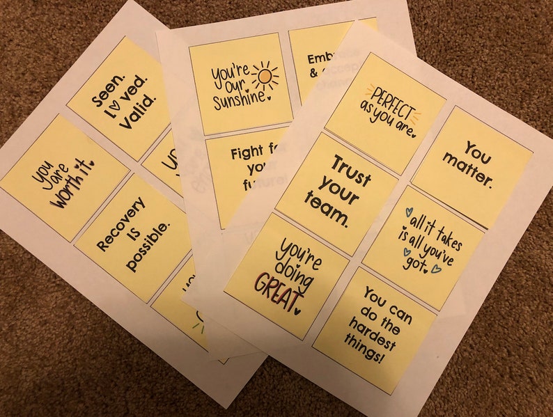 DIGITAL DOWNLOAD: Printable Sticky Note Mirror Covers - Etsy