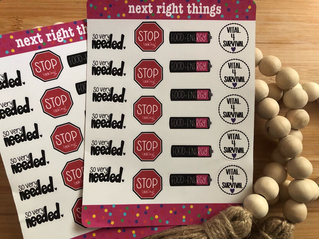 Calorie Cover Stickers PINK Pack - Etsy