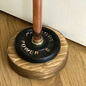 Door Stop Weight, Copper and Iron Timber Based Door Stop, Unusual ...
