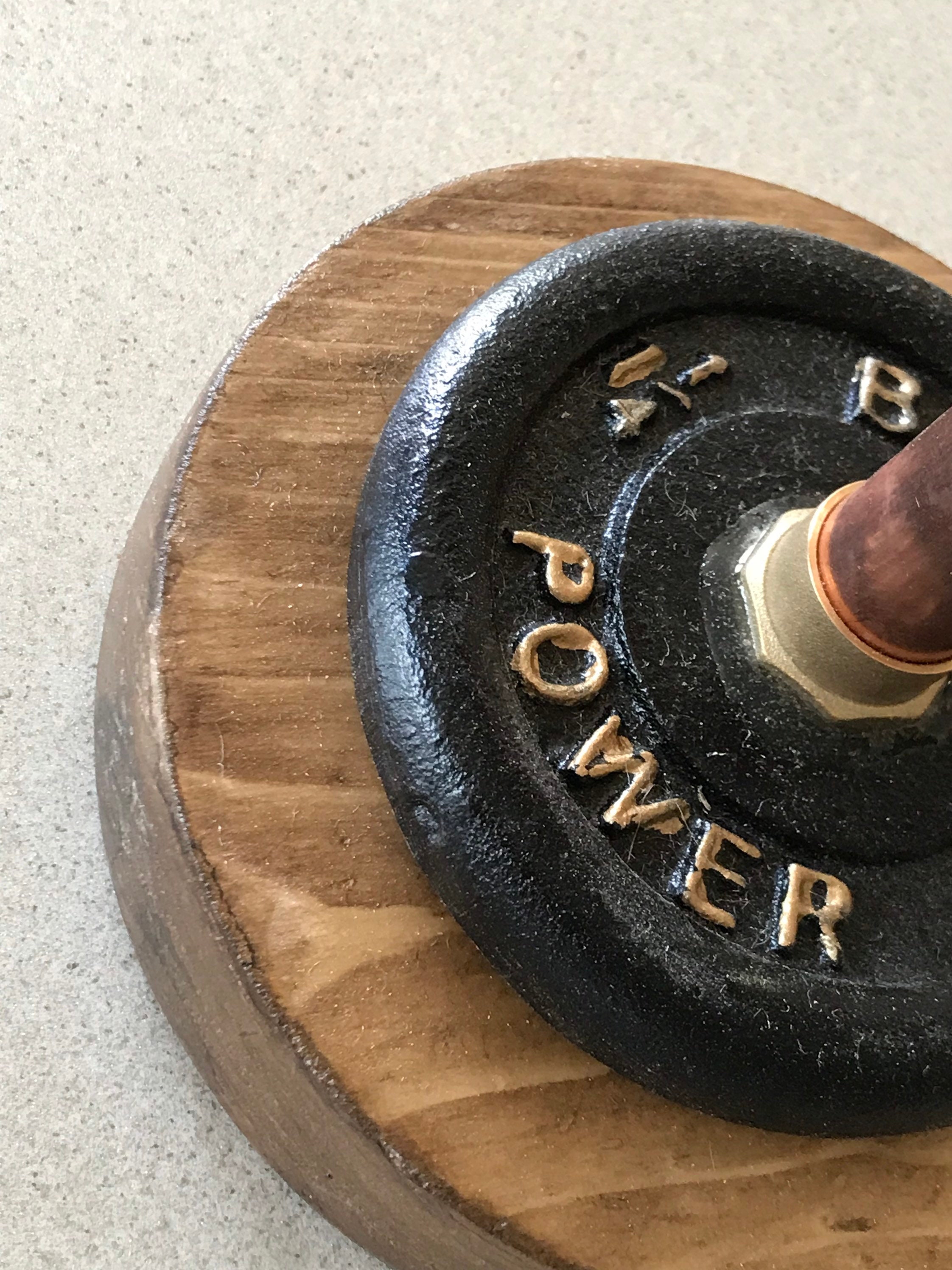 Door Stop Weight Copper and Iron Timber Based Door Stop - Etsy UK