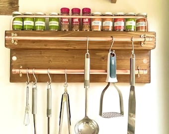 Copper Spice Rack Holder - Etsy