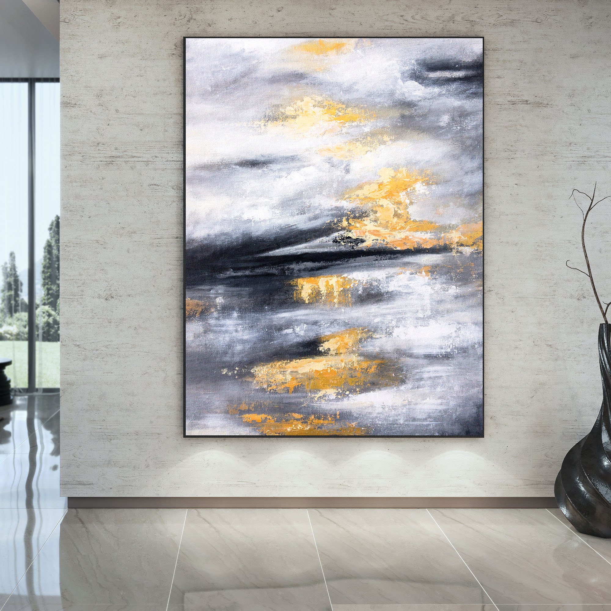 Handmade Abstract Painting-home Decor Wall Art, Abstract Canvas Art ...