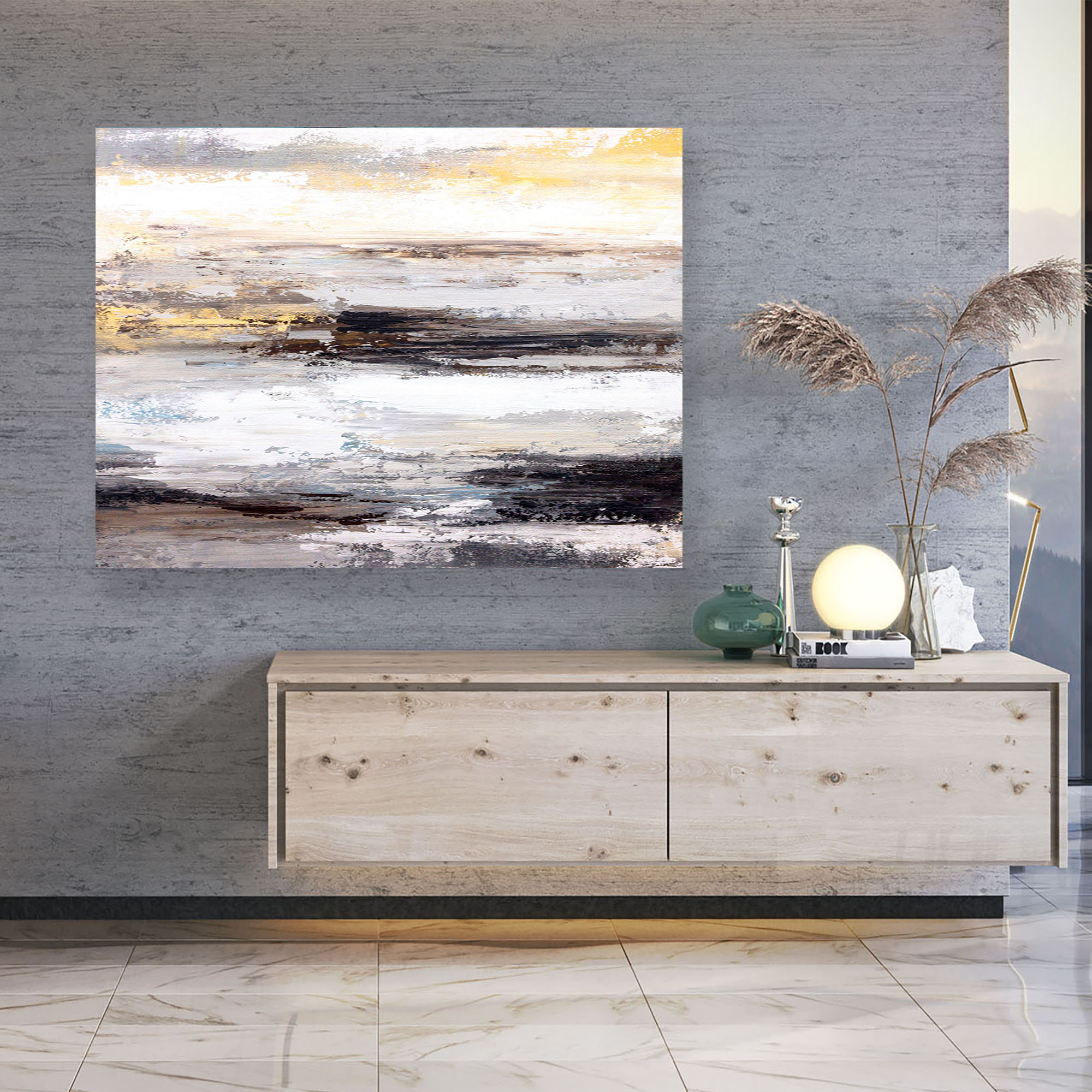 Handmade Abstract Painting Textured Wall Art Large - Etsy