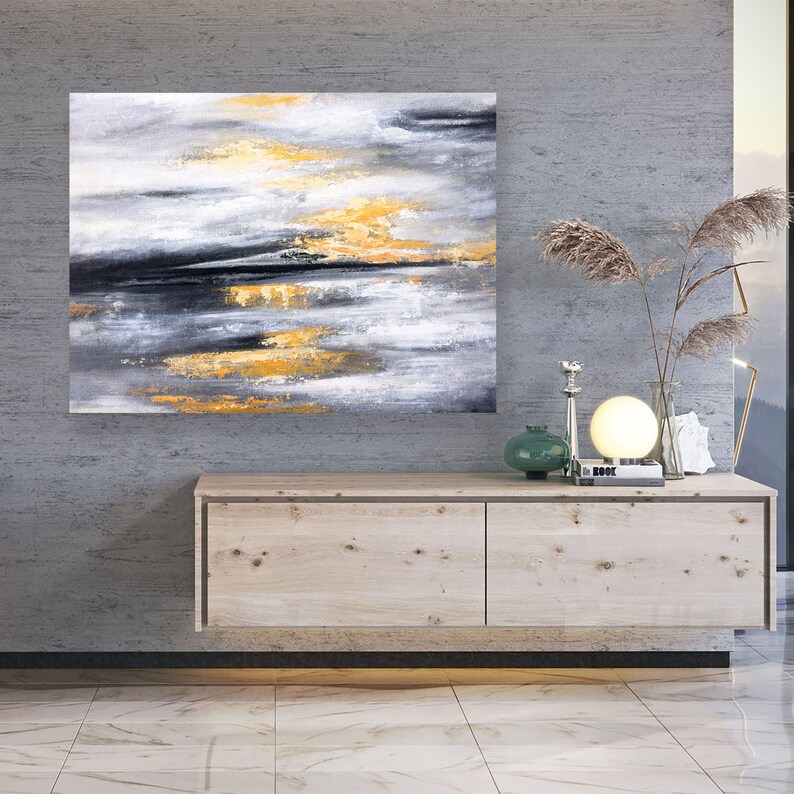 Handmade Abstract Painting-home Decor Wall Art, Abstract Canvas Art ...